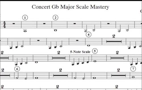 Band Scale Mastery Exercises - All 12 Major Scales with MP3 Play-Along ...