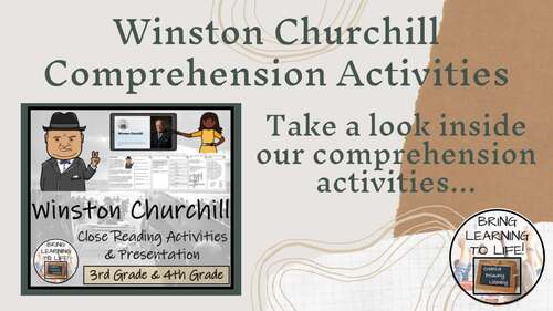Winston Churchill Close Reading Passage & Comprehension Activities 3rd ...