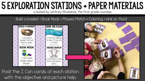 Baby Moses to The Exodus - Preschool Bible Lessons and Sunday School Unit