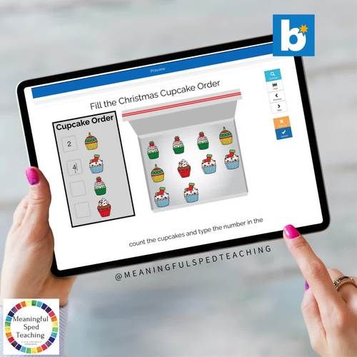 Christmas Life Skills Math Counting and Inventory Boom Cards™ | TPT