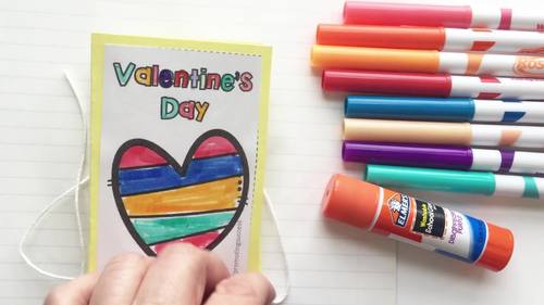 Valentines Day Craft Accordion Book | KINDNESS Craft | Minibook Writing ...