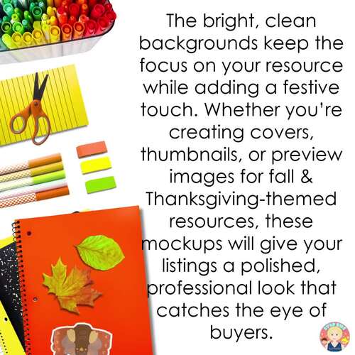 Fall Thanksgiving Mockups by Star Kids by Naomi | TPT