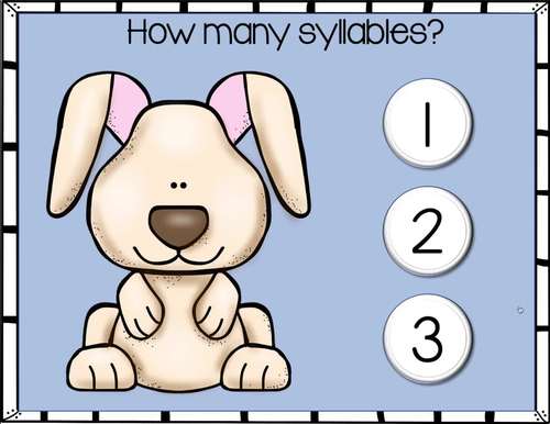 Syllables Digital Center for Google Slides™ by K is for Kinderrific