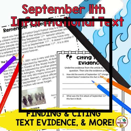 September 11th Informational Text | Reading & Writing Resource | TPT
