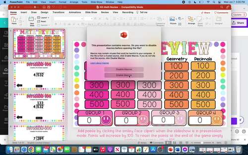 4th Grade Math Test Prep Game Show | End of Year Review | Jeopardy ...