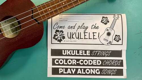 Ukulele Play-Along Flipbook by Lisa Voss - Grandview Music Rocks