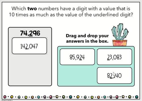 Place Value Boom Card Bundle - 4th Grade Math Self-Checking Digital ...