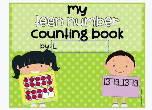 Counting and Numbers Book: Teen Numbers (for Google Slides) by Erica Butler
