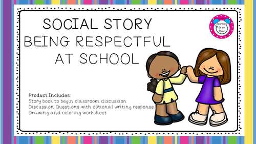 Respect Social Story by Learning in an Hour | TPT