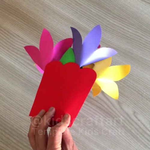 Mother’s Day Flower Craft Lily Tulip Bouquet Gift Card for Mom May ...