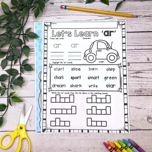 Controlled R | Bossy R | Phonics NO PREP Printables BUNDLE | SOR Aligned