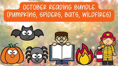 All About Pumpkin Spider Bat Wildfire October Reading Kindergarten ...