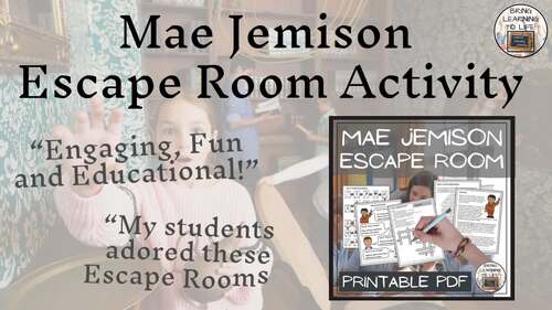 Mae Jemison Escape Room | Social Studies & History Activity | TPT