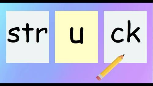 Orton Gillingham Blending Board with CK Ending Words - Powerpoint