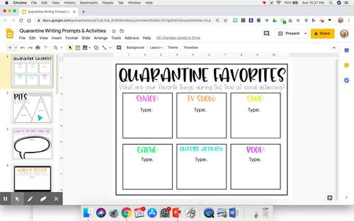 Distance Learning | Quarantine Writing Prompts and Activities | Digital ...