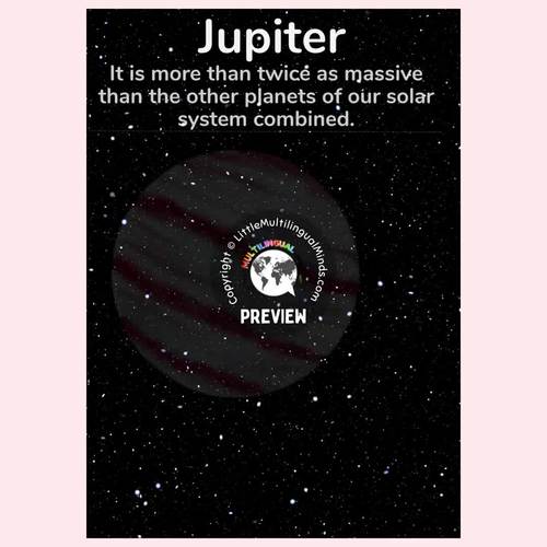 Solar System Planets Matching Activities in Spanish & English - El ...