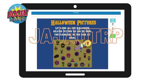 Halloween Visual Memory Trick or Treat - Boom Cards Distance Learning