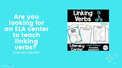 Linking Verbs Literacy Grammar Center Activity | Literacy Rotations