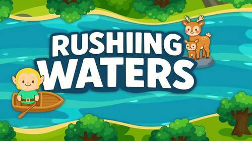 Rushing Waters - Interactive Spelling & Vocabulary Digital Sticker Game