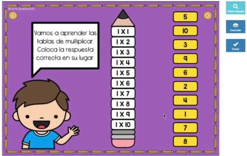 BOOM CARDS Aprendo las Tablas de Multiplicar by Paidos Recursos Didacticos