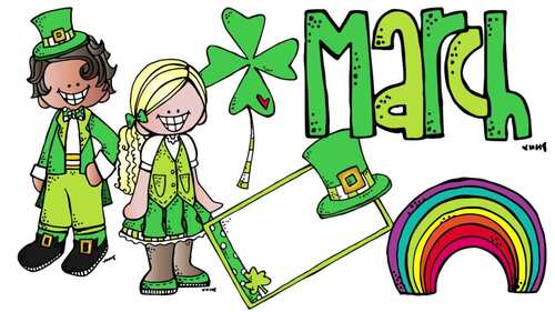 March clip art, St. Patrick's Day clip art Mini by Melonheadz Clipart