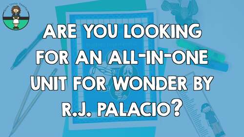 Wonder Novel Study Digital & Print - Vocabulary, Comprehension, Activities