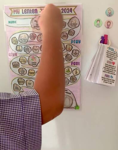 Lenten Journey 2024 Countdown Printable Calendar, Lenten Activity, Easter