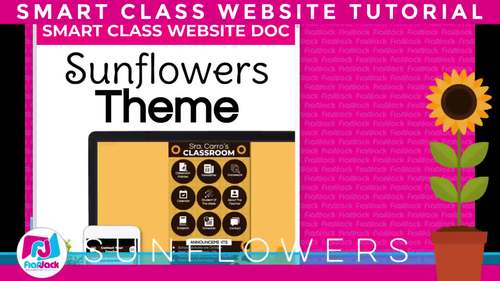 SUNFLOWERS Parent Communication Google Slides Editable Smart Class App ...