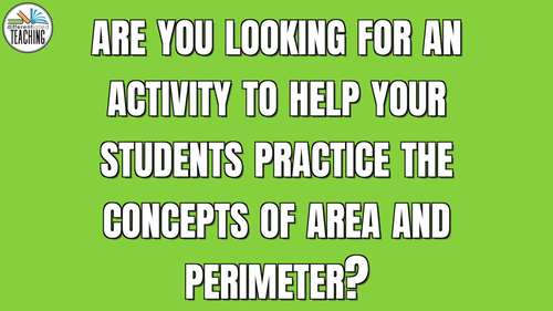 Area & Perimeter Task Cards - Customary & Metric Measurement for 3rd ...
