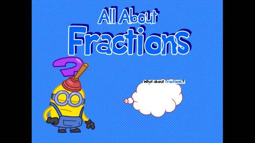All About Fractions PowerPoint Presentation Grades 2 - 4 Common Core