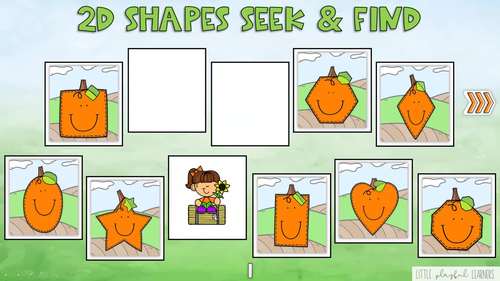 2D Shapes Seek & Find Digital Game: All Year by Little Playful Learners