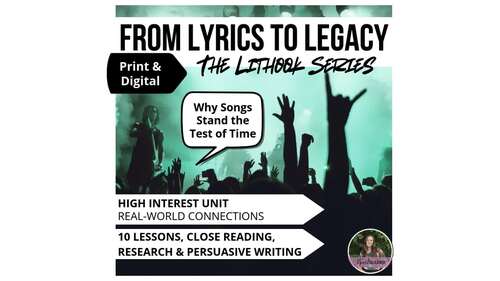 Song Lyrics Analysis & Persuasive Writing Unit: Music, Media Literacy ...