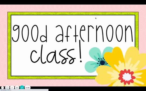 Google Slides Template - Editable - Bright Colorful Summer Daily Agenda