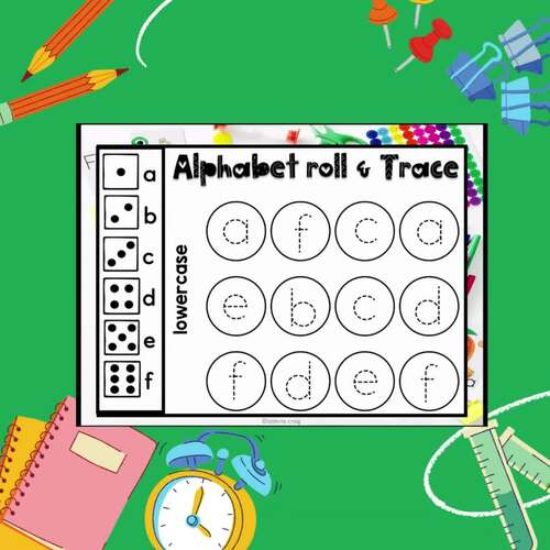 Alphabet Roll & Cover Game | Letter Recognition & Fine Motor Activity