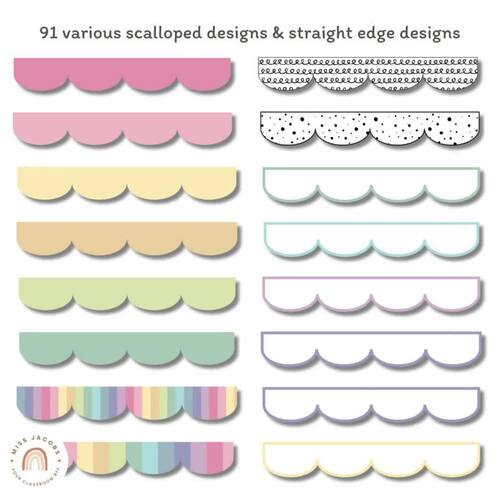 Bulletin Board Borders | Spotty Pastels Classroom Decor | TPT