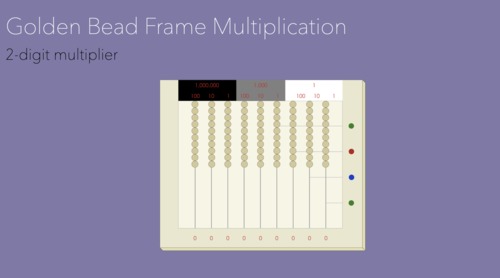 Montessori Golden Bead Frame Multiplication (2-digit) Presentation