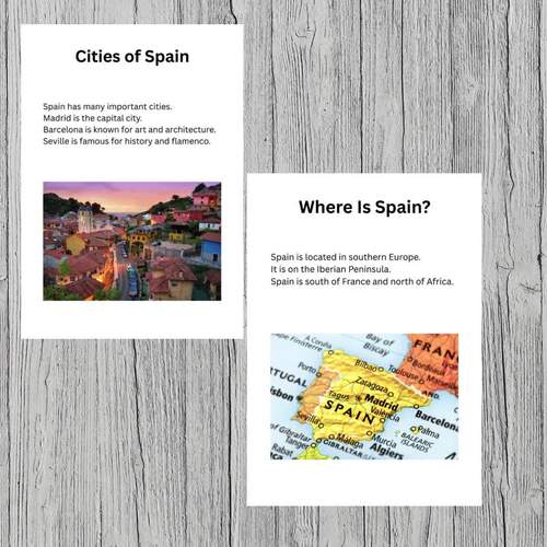 Spain Mini Book | Country Study | Geography & Culture | Printable for K–3