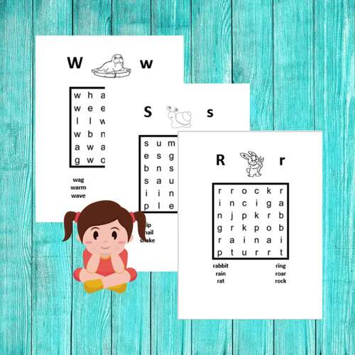 Beginning Word Search Puzzles for Homeschool and Classroom | TPT