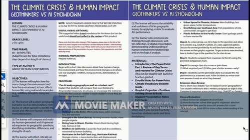The Climate Crisis and Human Impact | AI vs Student Geography Lesson