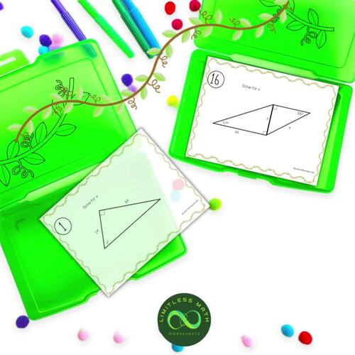 Right Triangle Trig Ratios (SOH-CAH-TOA) Task Cards - NO PREP Printable ...