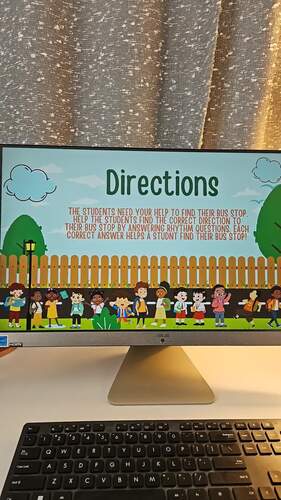 Rhythm Interactive Elementary Music Activity Game "Bus Stop Beats Back ...