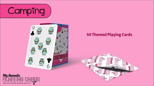 Camping Themed Playing Cards Deck by MyThematicPlayingCards | TpT