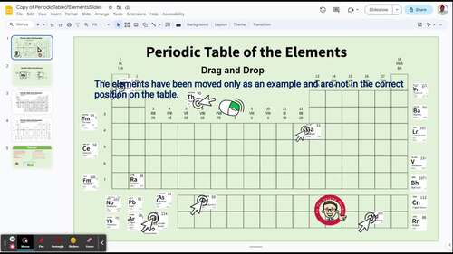 Interactive Periodic Table Activity: Drag & Drop Elements for Engaging ...