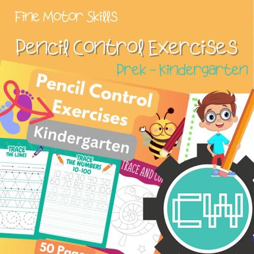 Kindergarten and Preschool Pencil Control Tracing Workbook | TPT