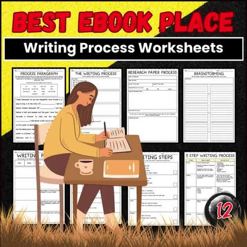 Teaching Five-Step Writing Process Worksheets by Lib Anatomy school