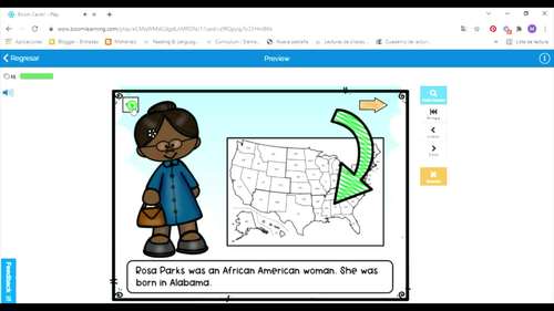 ROSA PARKS Boom Cards | Black History Reading comprehension activities