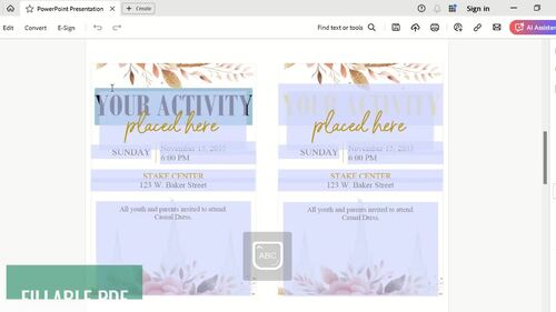 EDITABLE Event Invite, Program, and Lyrics - INSTANT DOWNLOAD by TimeSavors