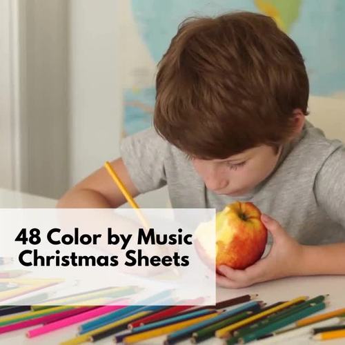 Music Coloring Sheets Christmas by Music Educator Resources | TpT