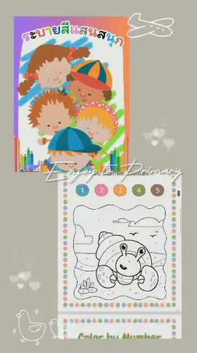 enjoy painting a picture Colored by numbers, letters, and addition