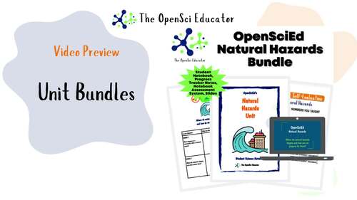 OpenSciEd 6.5 Natural Hazards Unit Bundle by The OpenSci Educator